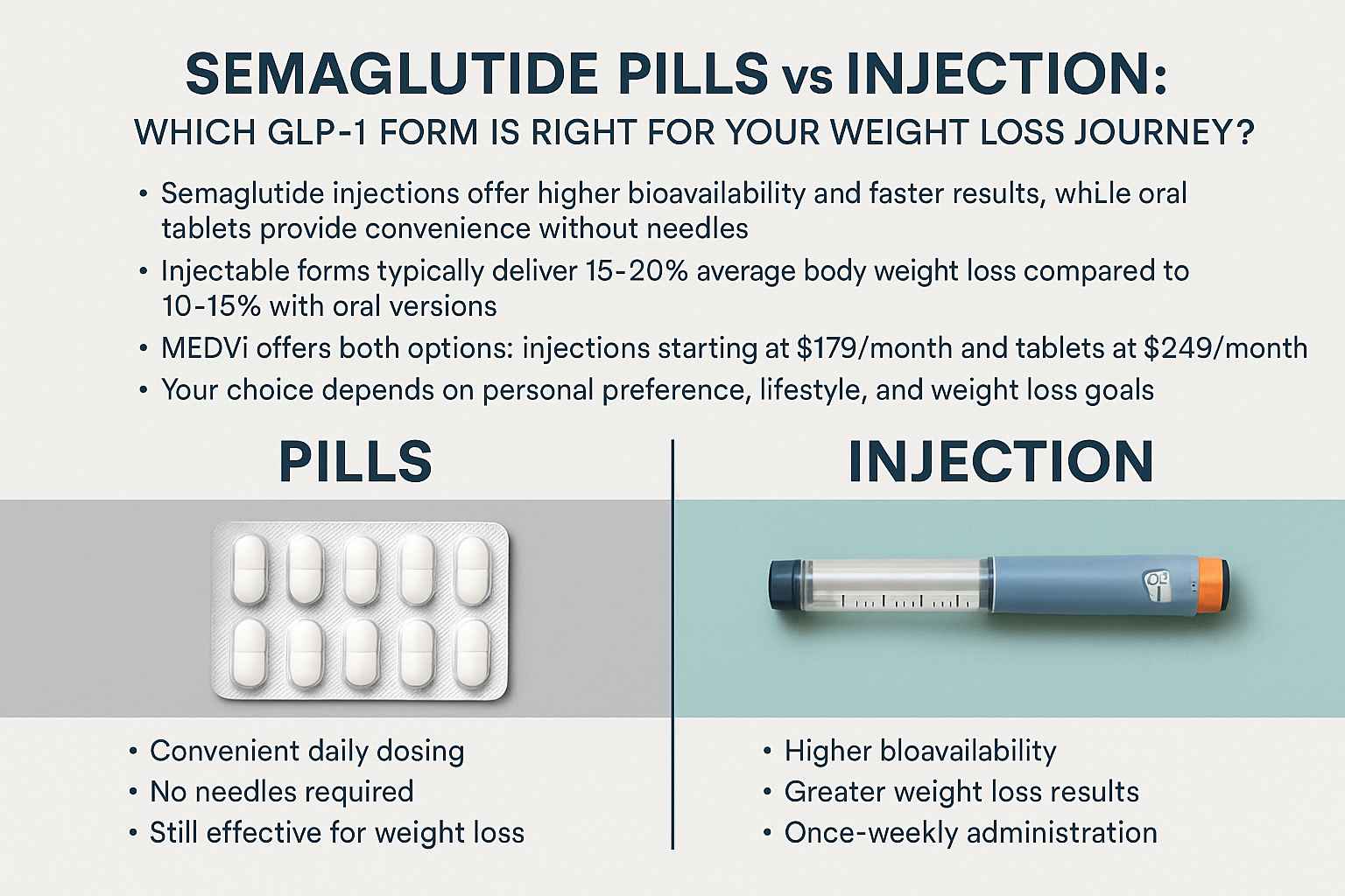 Semaglutide Pills vs Injection