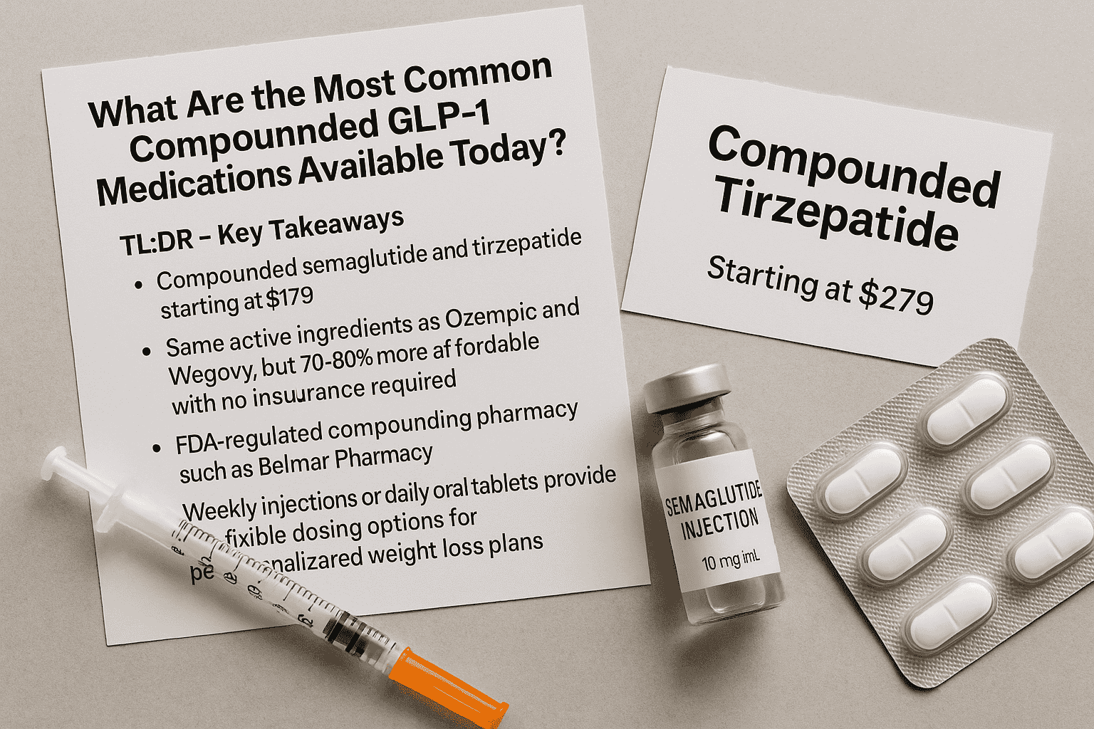 Most Common Compounded GLP-1 Medications Available Today?